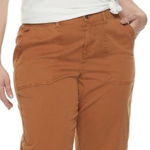 EVRI | Pants & Jumpsuits | Plus Size Evri Utility Capri Pants | Poshmark
